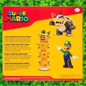 Nintendo | Toys | Super Mario Luigi Morton Pokey Figure Set Poseable ...
